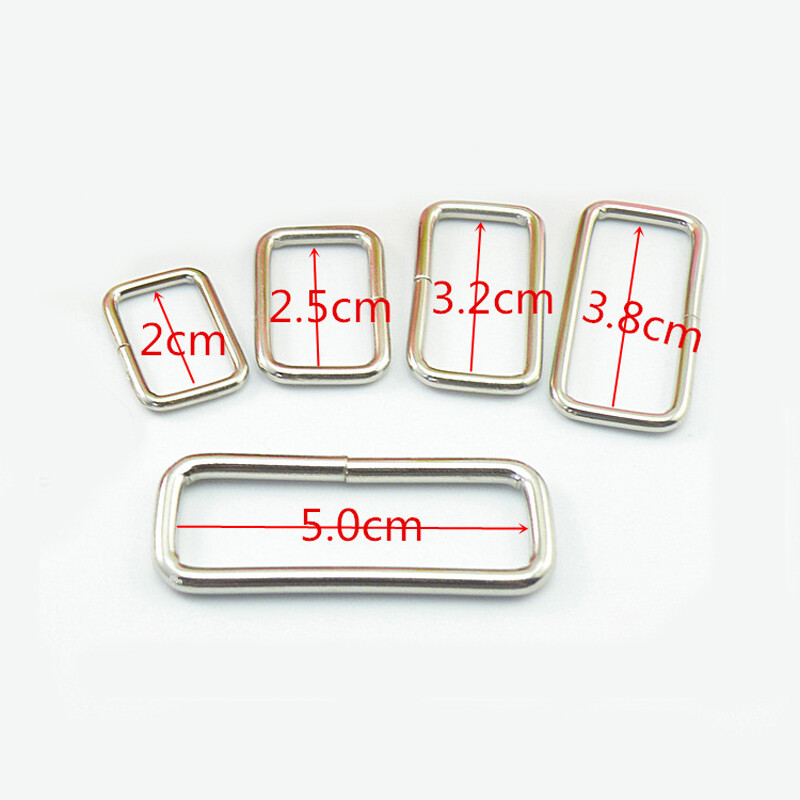 Metal wire Formed Rectangle Ring Loops for Webbing 20mm 25mm 32mm 38mm ...