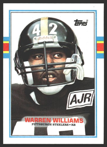 Warren Williams #319 1989 Topps Pittsburgh SteelersRC Rookie | eBay