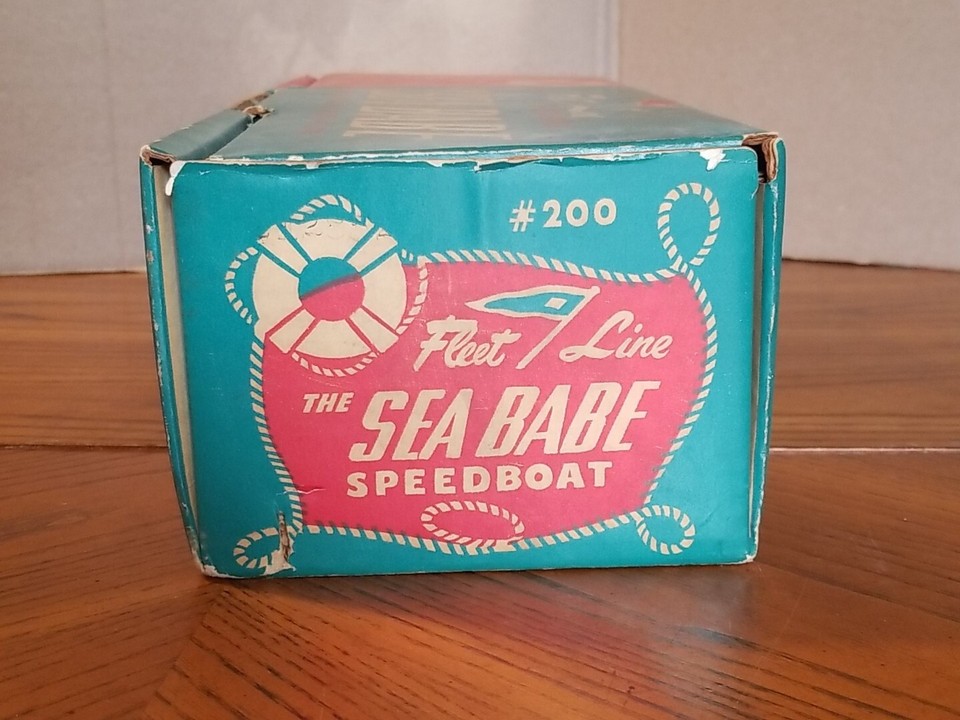 Vintage 1960's The Fleet Line SEA BABE Battery Powered Boat w/Box (L3 ...
