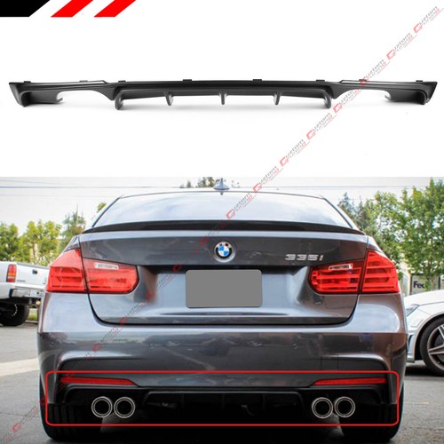 FOR 2012-18 BMW F30 F31 M SPORT MP STYLE QUAD EXHAUST TIP REAR BUMPER ...