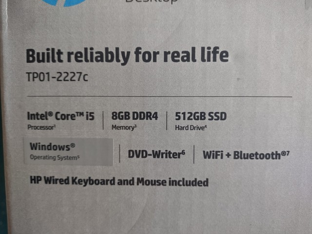HP TP01-2227C Pavilion (512GB SSD, Intel Core i5-11400, 2.6GHz, 8GB RAM ...