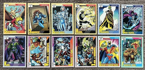 1991 Marvel Universe Series Impel Cards Lot of 12 Avengers X-men ...