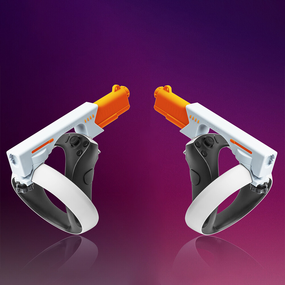 Magnetic Gun Stock VR Shooting Gun Controller for PSVR2 (White Pistol ...