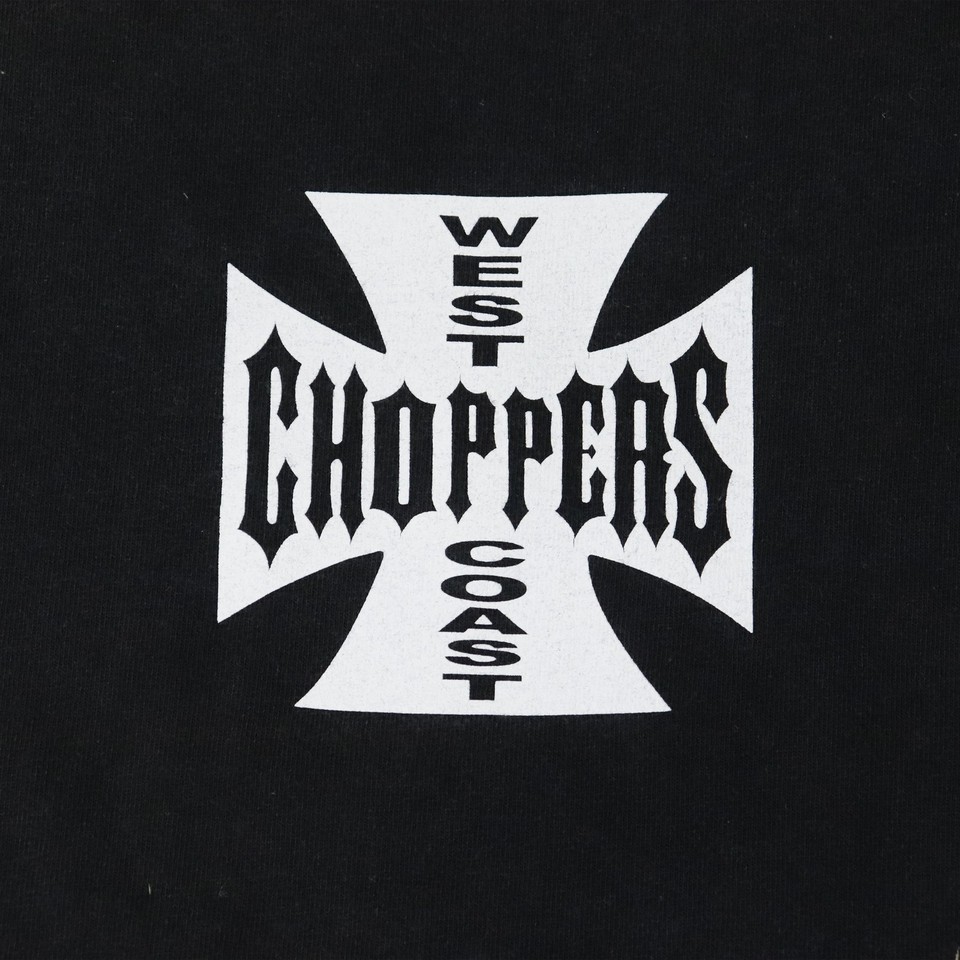Vintage West Coast Choppers Cross Logo Black T-Shirt Size L | eBay UK