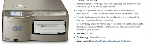 SciCan STATIM 5000 G4 Dri-Tec Dental Medical Cassette Autoclave---BRAND ...