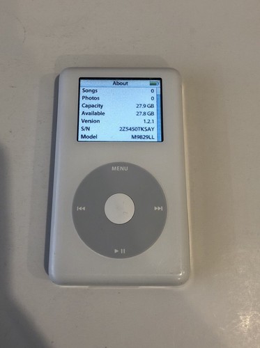 Apple iPod Photo Classic 4th Generation White (30 GB) A1099 - New ...