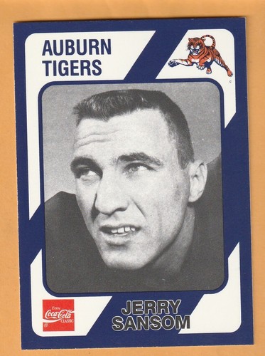 Jerry Sansom Auburn Tigers 1989 Card #519 Fairfield Alabama 12Q | eBay