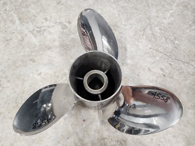 14 1/2" X 24P OMC EVINRUDE JOHNSON RAKER 2 SS PROPELLER, 177265, TBX ...