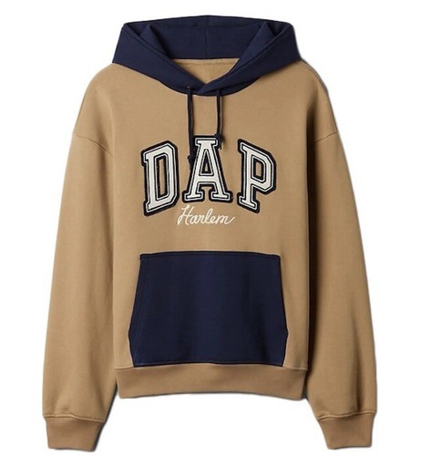 Gap x DAP Limited Dapper Dan Logo Hoodie Perfect Khaki Navy Mens Size L ...