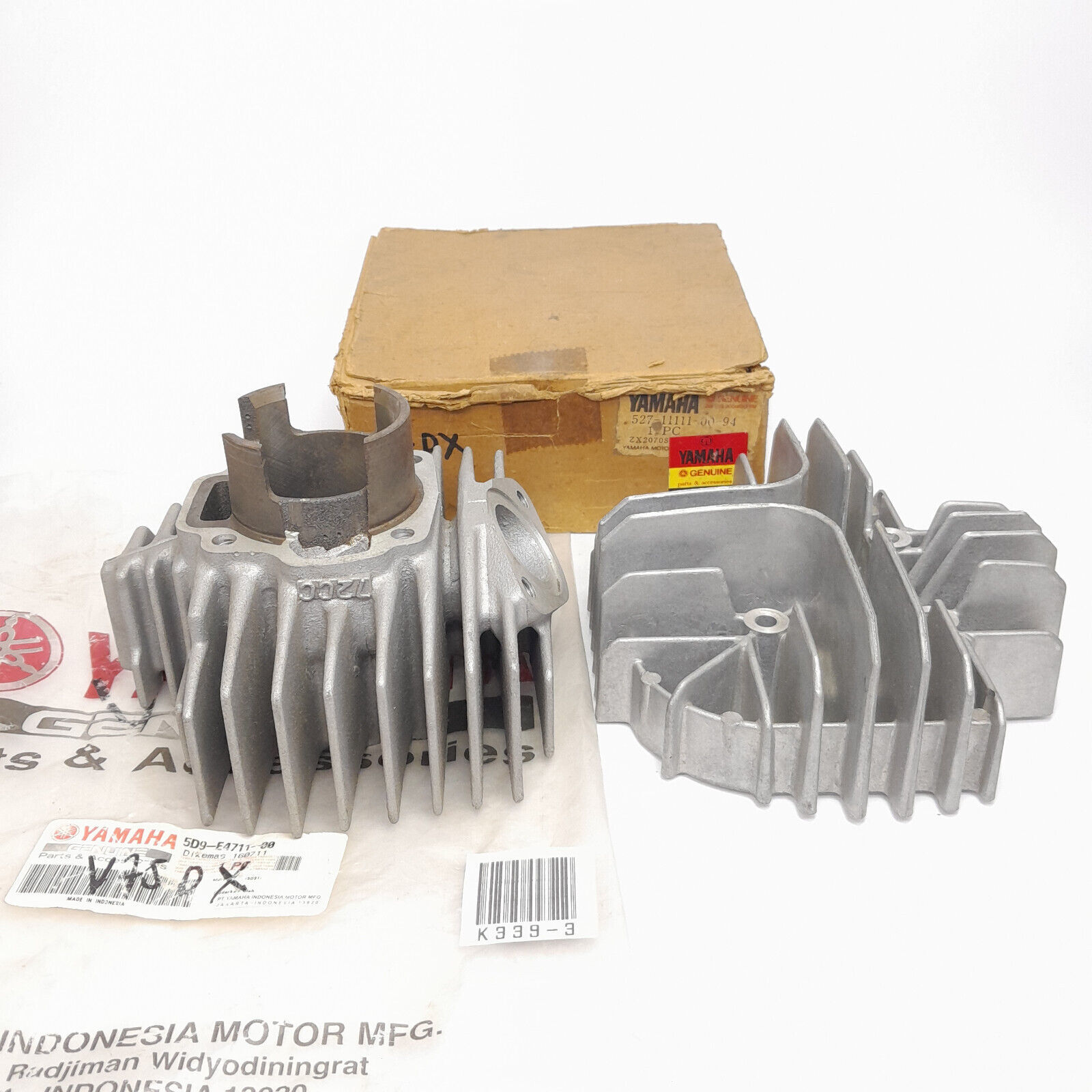 Yamaha V75DX V75 May Fit V70 U7E Engine Head Jug Cylinder NOS Genuine ...