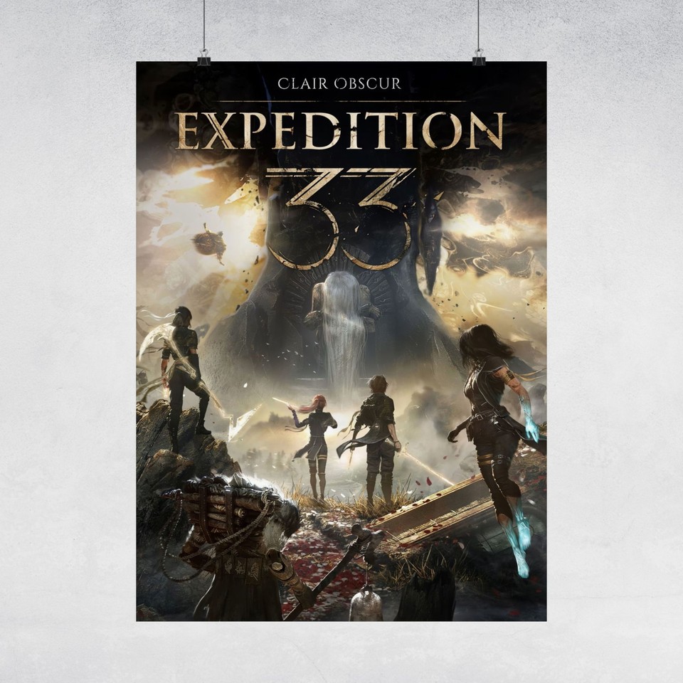 Clair Obscur Expedition 33 Cover Poster, RPG Video Game Poster Print ...