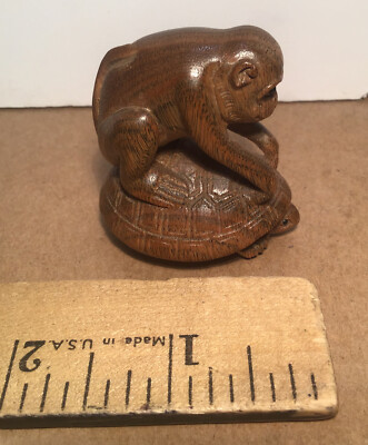 Netsuke - Monkey Signed