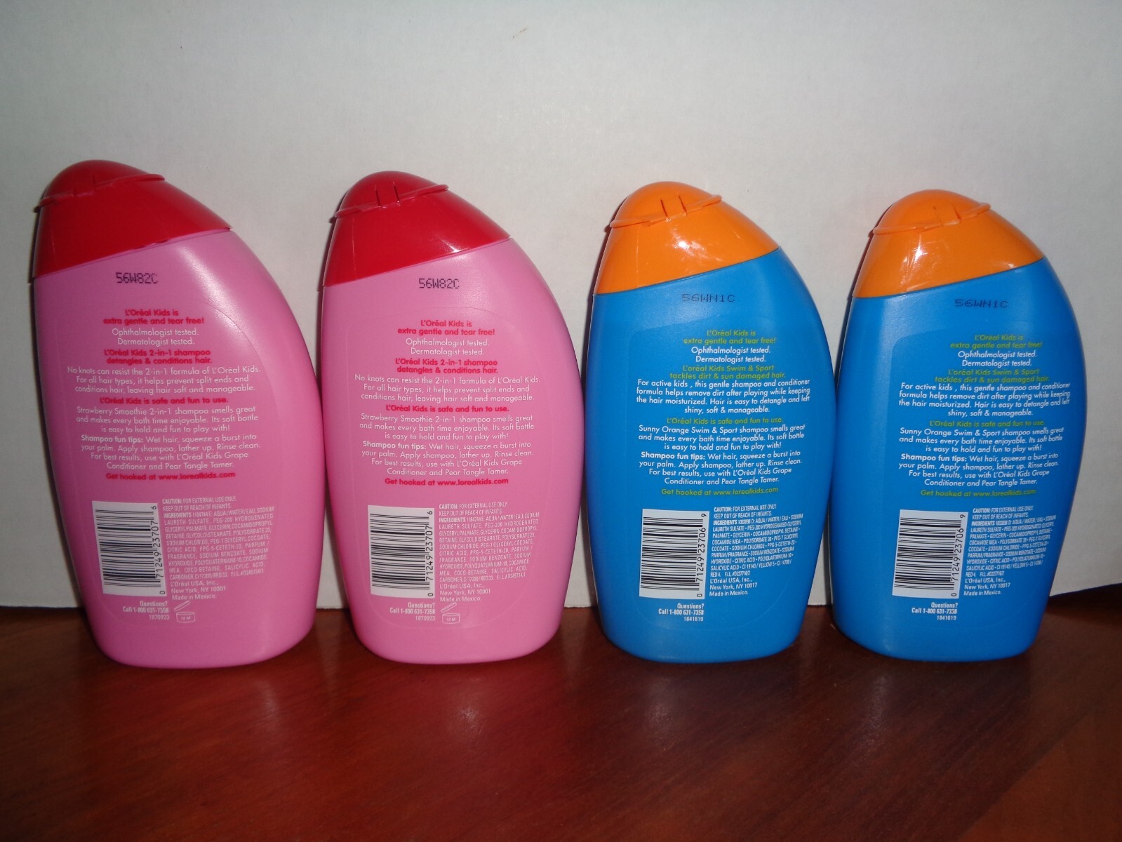 4 L'Oreal Kids Shampoo Extra Gentle 2 in 1 Strawberry & Sunny Orange ...