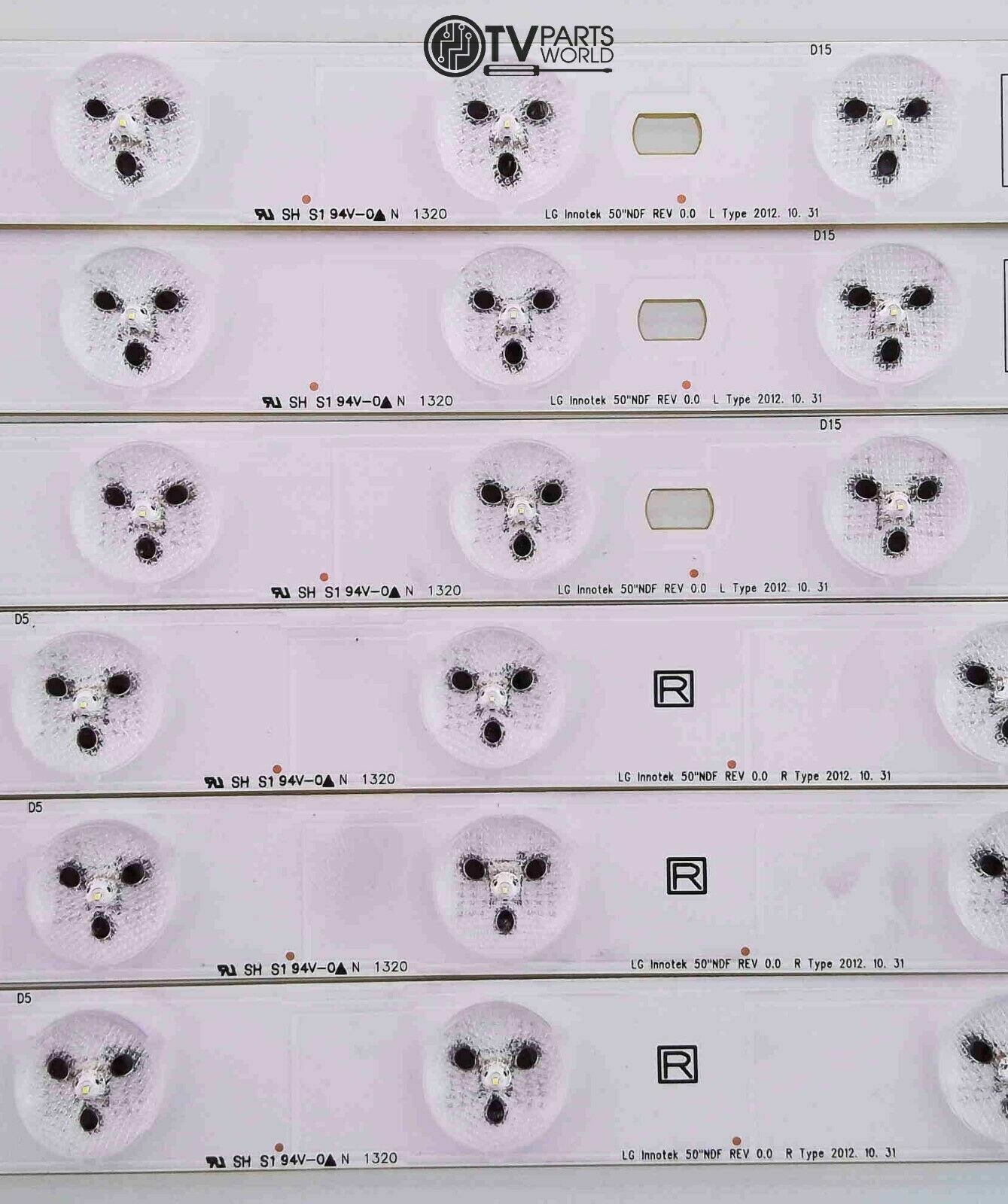 Emerson LF501EM4F Complete LED Set of 6 LF501EM4F-LLS-A UDULED0GS021 ...