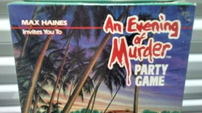 Sealed Vintage "An Evening In Murder" Party Game. Resort To Murder. Max ...