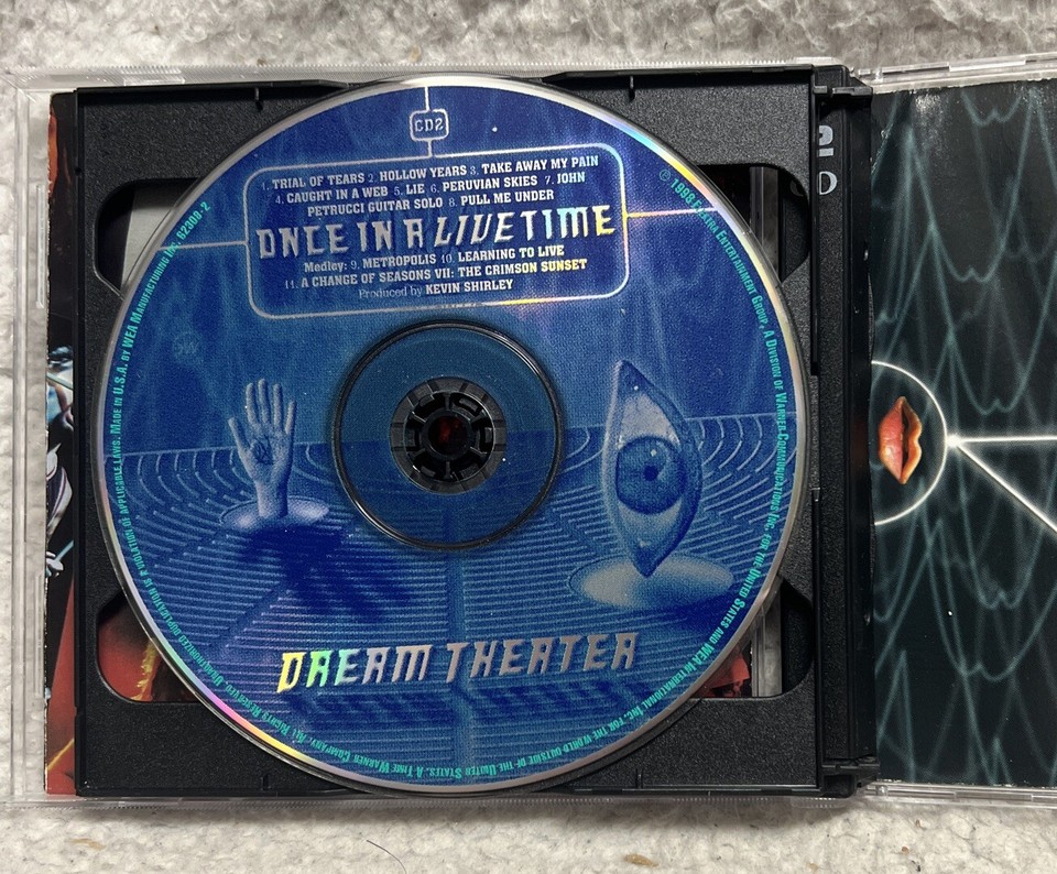 Dream Theater – Once In A Livetime CD 1998 EastWest – 2 Discs- Like New ...