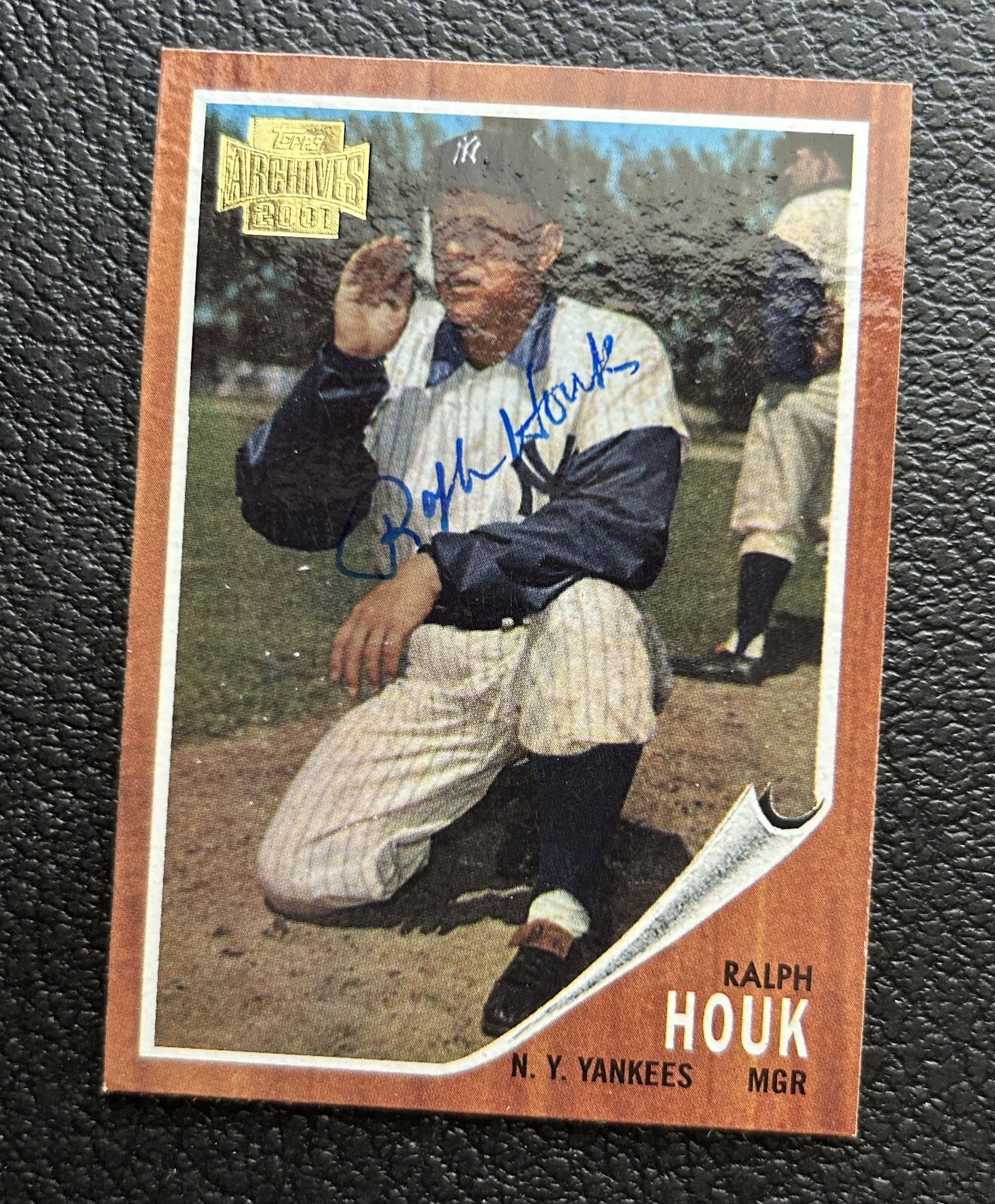 Ralph Houk Signed Autographed 2001 TOPPS ARCHIVES CARD YANKEES | eBay