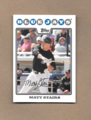 2008 Topps Baseball Matt Stairs Card #134 Toronto Blue Jays NM/MT | eBay