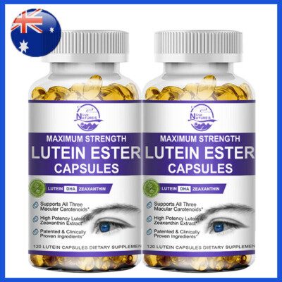 Eye Vitamins Capsule Lutein Zeaxanthin Strain Vision Bilberry Extract ...