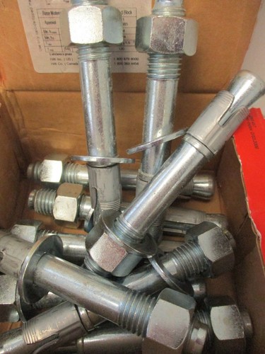 HILTI KWIK PERNO 3 3 4 X 5 1 2 10EA CON TUERCA Y LAVADORA ACERO AL 