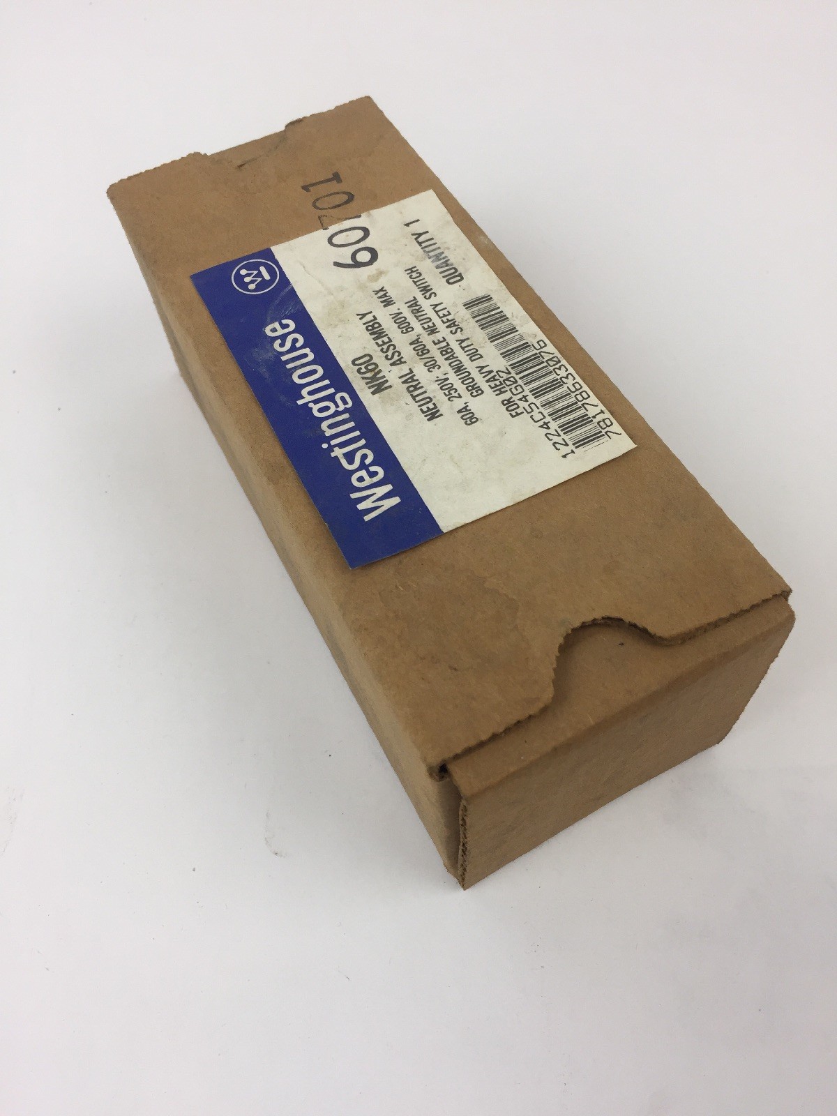 WESTINGHOUSE NK60 NEUTRAL ASSEMBLY 60A 250V; 30/60A 600V MAX GROUNDABLE ...