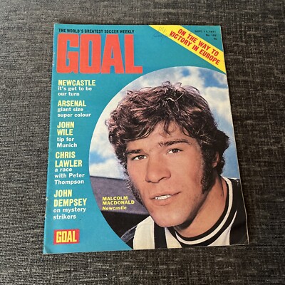 Goal Magazine 11 Sep 1971 Arsenal Malcolm MacDonald Trevor Francis Viv ...