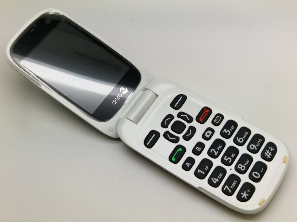 VGC (TESCO Network) Doro 6520 Blue Flip Mobile Phone Seniors SOS Loud ...