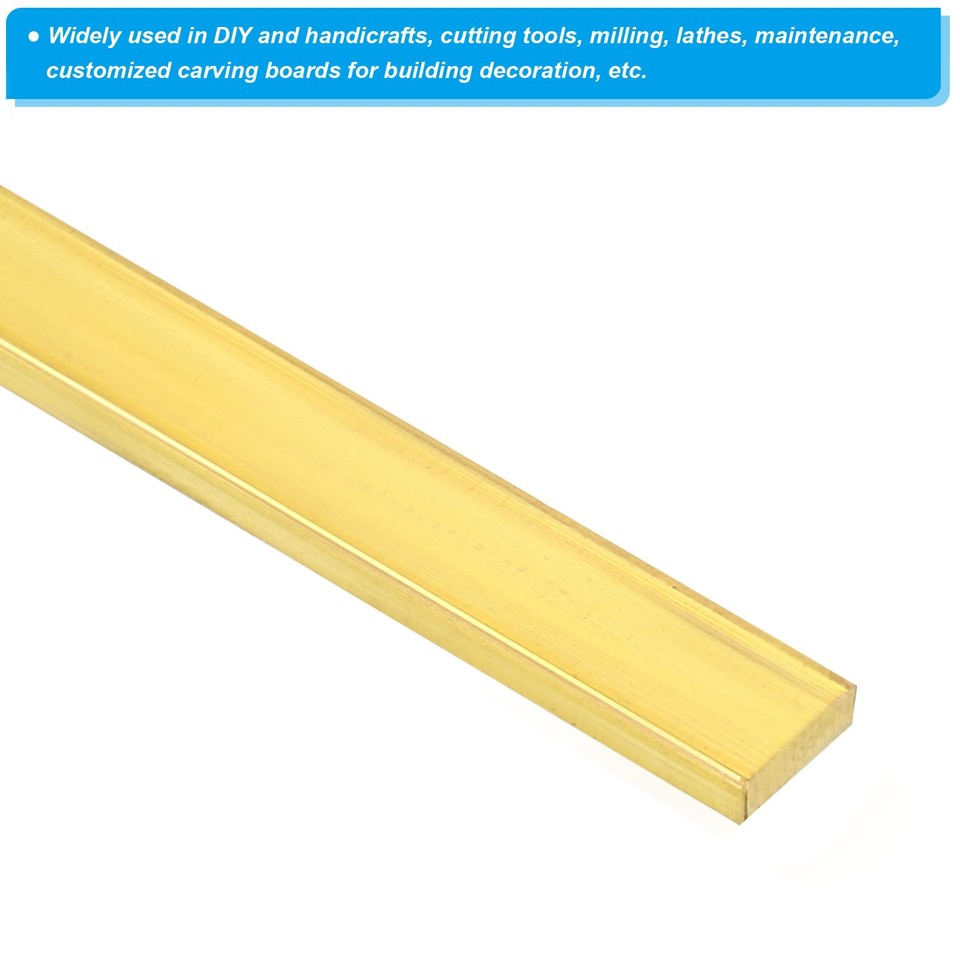 1/8x2/5x12" H59 Brass Flat Bar, 2 Pcs Solid Flat Mill Stock, Brass | eBay
