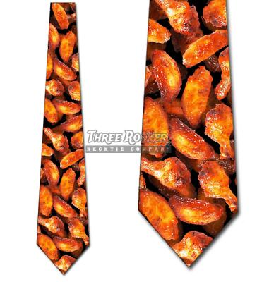 Food Ties Mens Chicken Wing Necktie Buffalo Wings Tie | eBay
