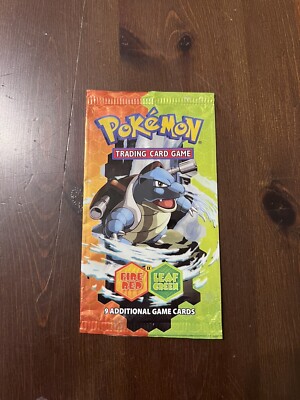 Pokémon Firered Leafgreen Blastoise Booster Pack EMPTY, OPENED | eBay