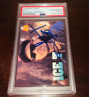 Ice T 1991 Premier Rap Pack 51 Law & Order Bodycount Signed Rookie Card ...