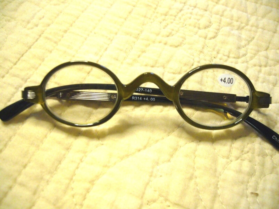 Men's Reading Glasses 1.00 ~ 6.00 Small Roundish John Lennon Reading ...