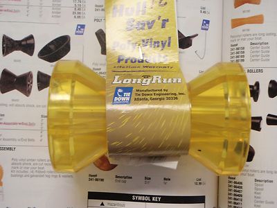 BOAT TRAILER SPOOL ROLLER POLY VINYL 241 86283 5" 5/8" HOLE HULL SAV'R ...