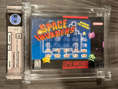 Space Invaders Super Nintendo SNES, New Sealed GRADED WATA 9.8 / A+ | eBay