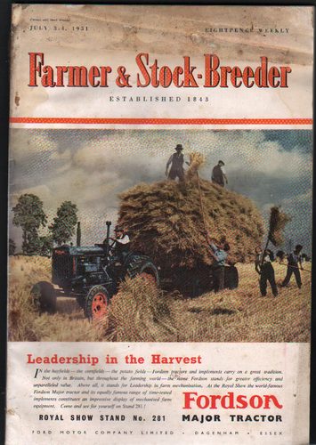 JULY 3-4, 1951 "Farmer & Stock-Breeder" Magazine Brochure | eBay