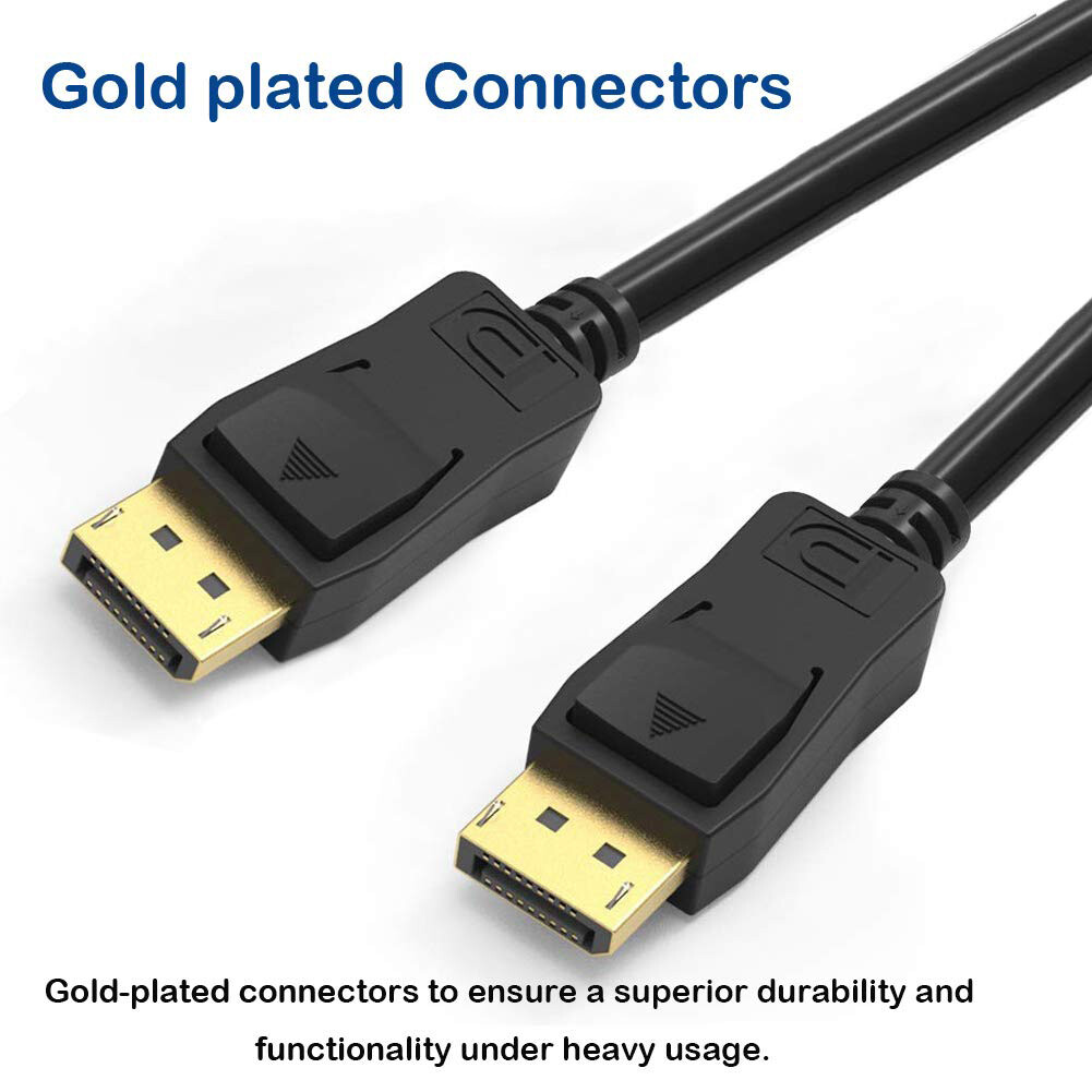 Premium DisplayPort Cable DP 1.4 8K@60Hz 4K@144Hz DP Cable Gold Plated ...