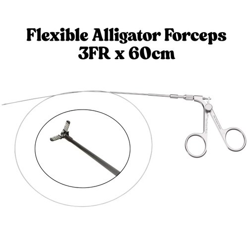 Laparoscopic Flexible Alligator Forceps 3FRx90cm Urology Instrument CE ...