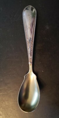 EVA Gorham Sterling Silver ICE CREAM SPOON Gold Wash Bowl Monogram ...
