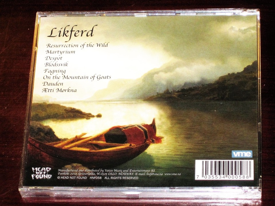 Windir: Likferd CD 2003 Head Not Found / Voices Of Wonder Norway HNF058 ...