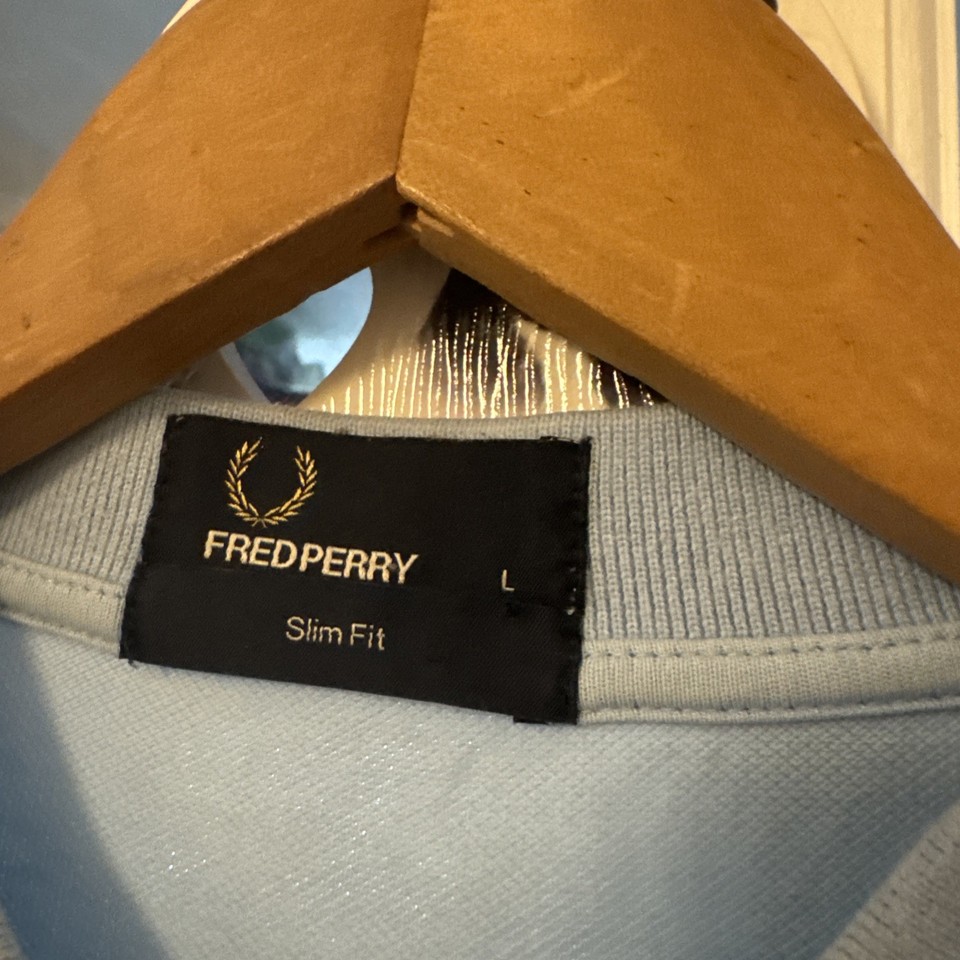 fred perry slim fit polo shirt 21" pit to pit excellent used condition ...