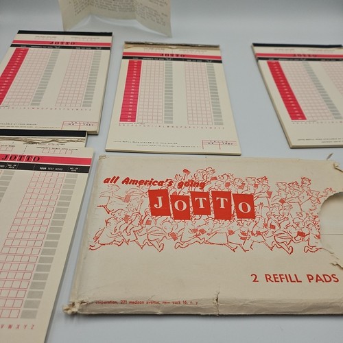 Jotto Secret Word Game Score Pads & Instructions 1956 Version Like ...