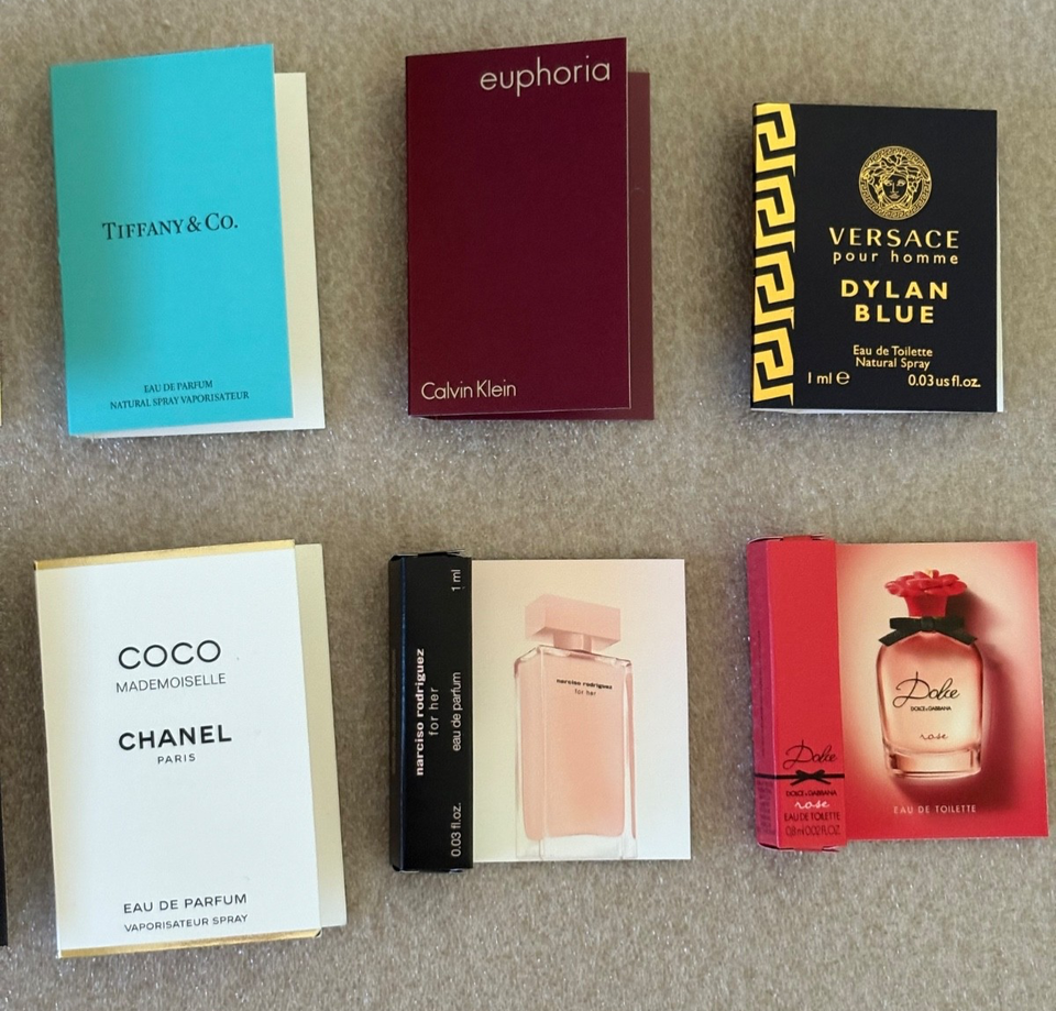 10 Pack Women's men’s Designer Fragrance Sample Vials Travel Size ...