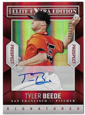 Tyler Beede 2014 Elite Extra Edition Prospects Autograph #14 /399 ...