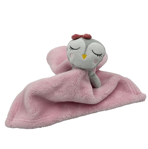 Baby Gear Grey Owl Plush Bird Pink Lovey Baby Forest Woodland Stuffed ...