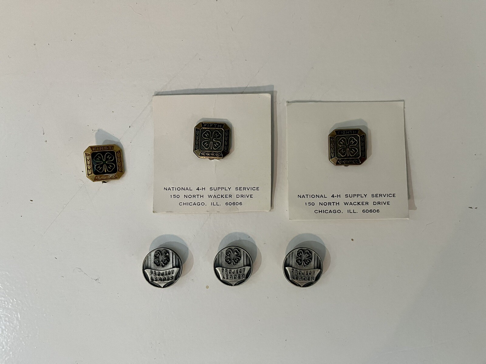 Vintage 4-H pins | Set of 6 | First + Fifth + Eighth Years and 3 ...