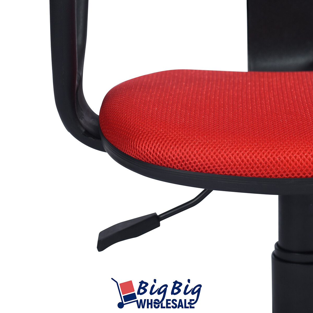 Red Ergonomic Executive Mesh Chair Swivel Mid Back Office Chair ...