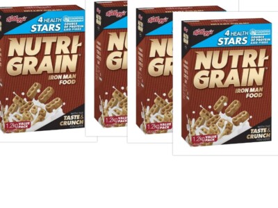 Kelloggs Nutri Grain, Breakfast Cereal, 1.2kg X 4 PACKETS | eBay