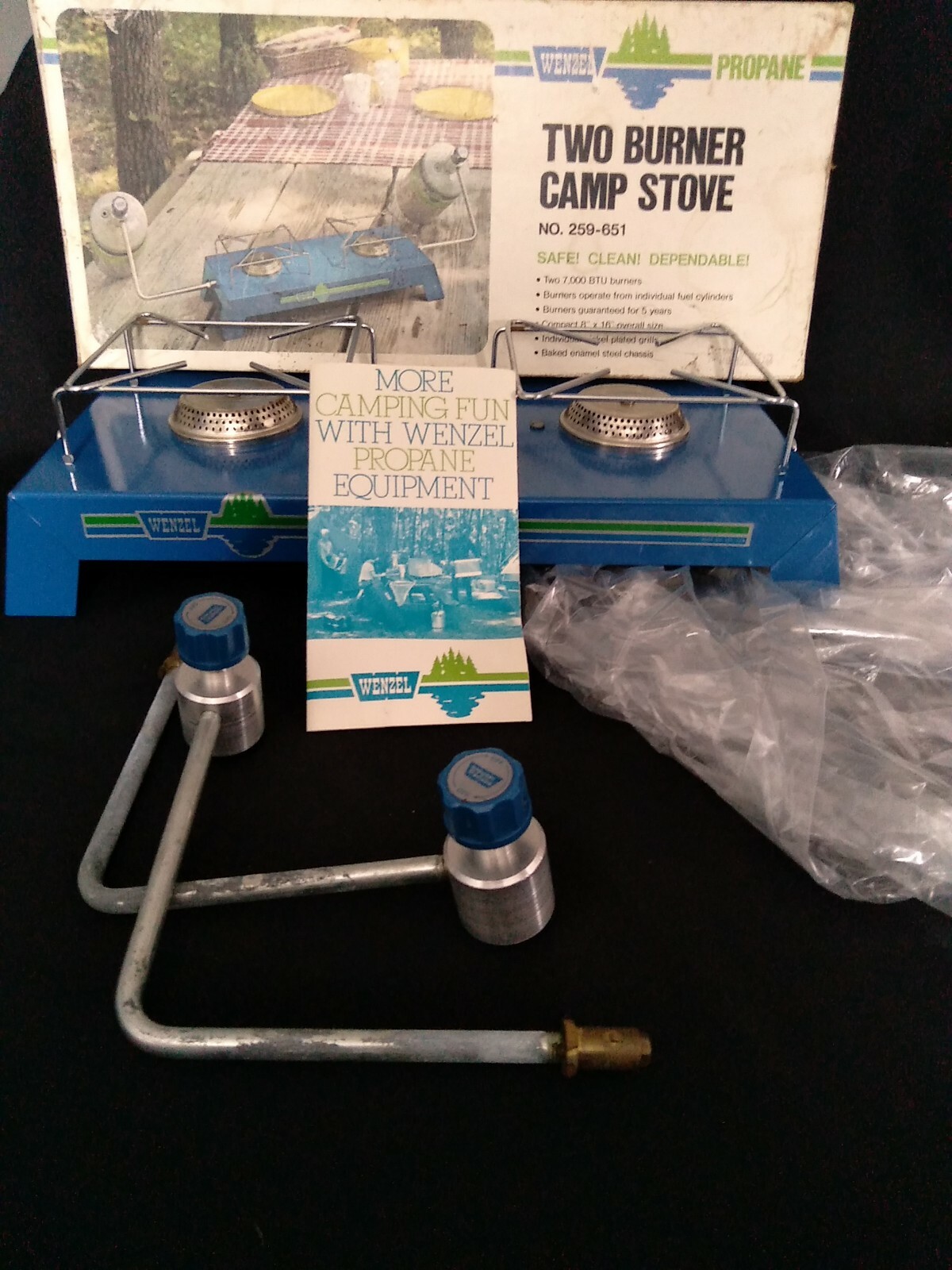 Vintage New in Box Wenzel 2 Burner Camp Stove w Box Model 259-651 Never ...