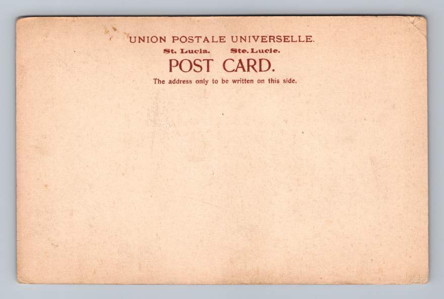 "A Housing Problem" ST. LUCIA Antique Caribbean Collotype Postcard ...