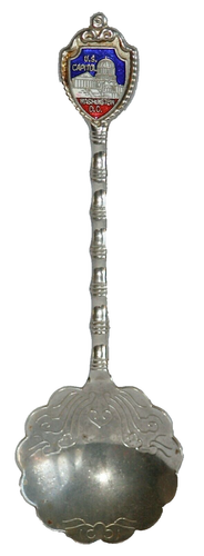 US Capitol Washington DC Travel Souvenir Scalloped Collectible Spoon ...